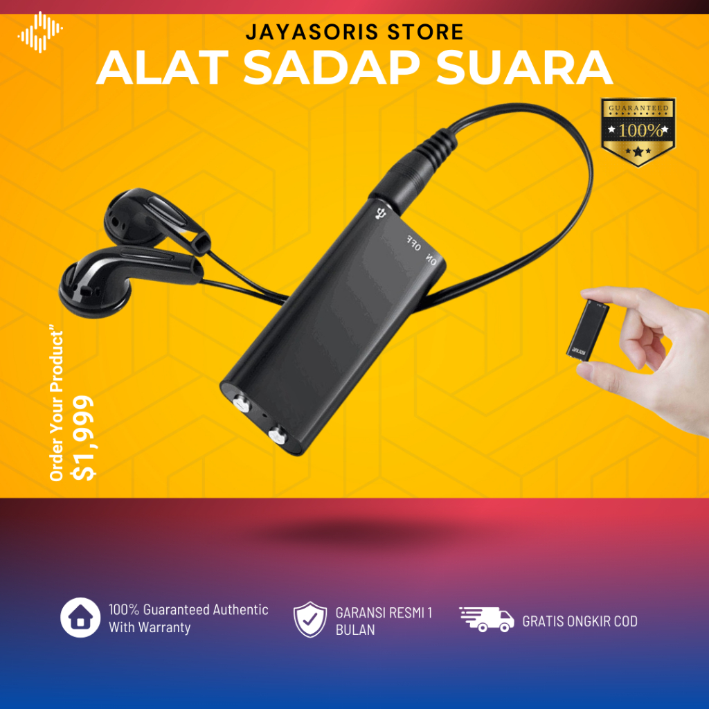 Jual RECORDER VOICE ALAT PEREKAM SUARA MINI DIGITAL VOICE TERSEMBUNYI ...