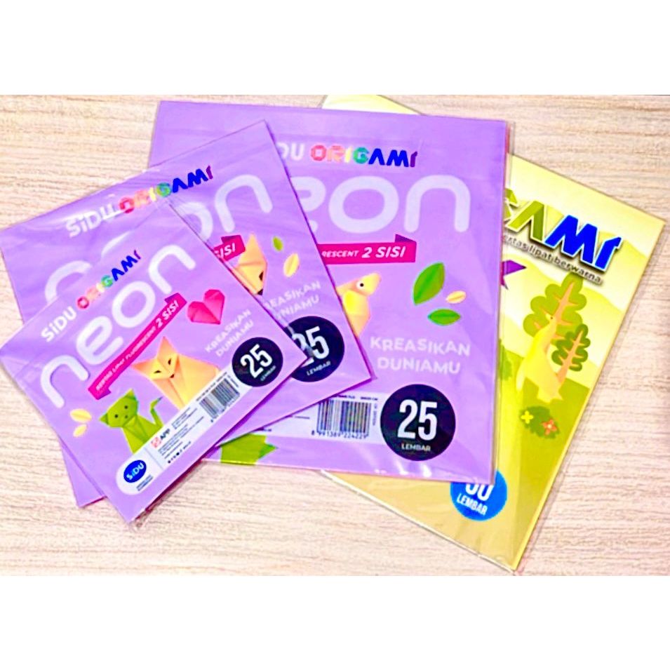 Jual Kertas Lipat Origami | Origami Sidu | isi 25 dan 50 lembar ...