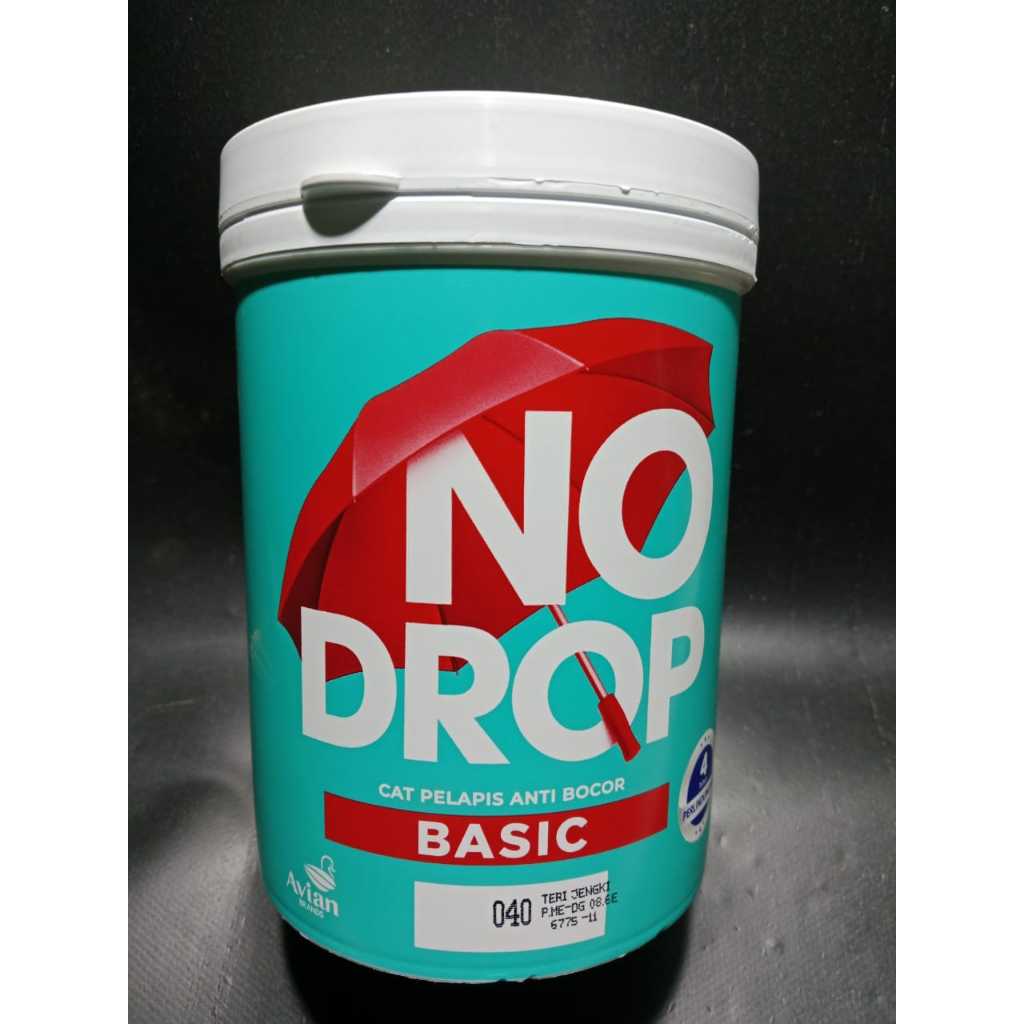 Jual NO DROP BASIC 1KG CAT PELAPIS ANTI BOCOR NO DROP ABU TUA (TERI ...