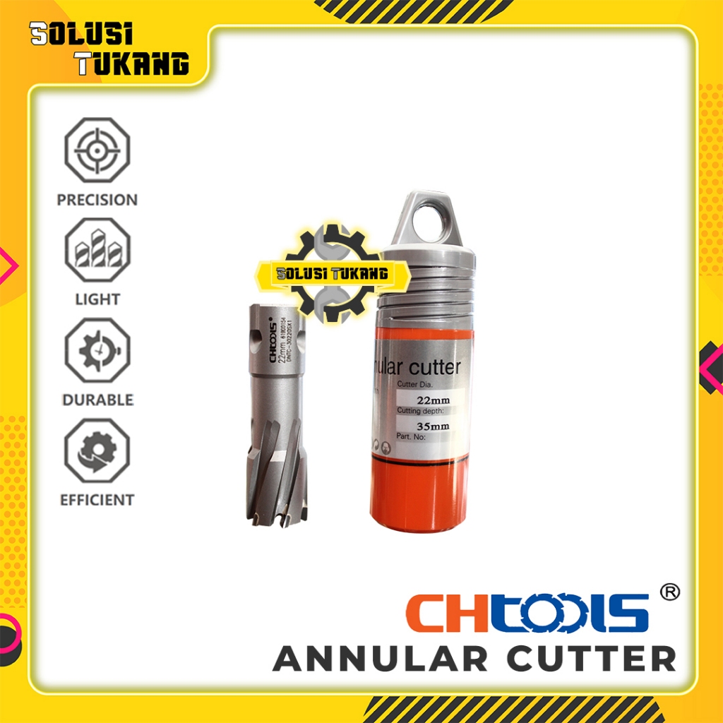 Jual Mata Bor Magnet 13mm CHTOOLS Annular Cutter TCT bukan HSS ...