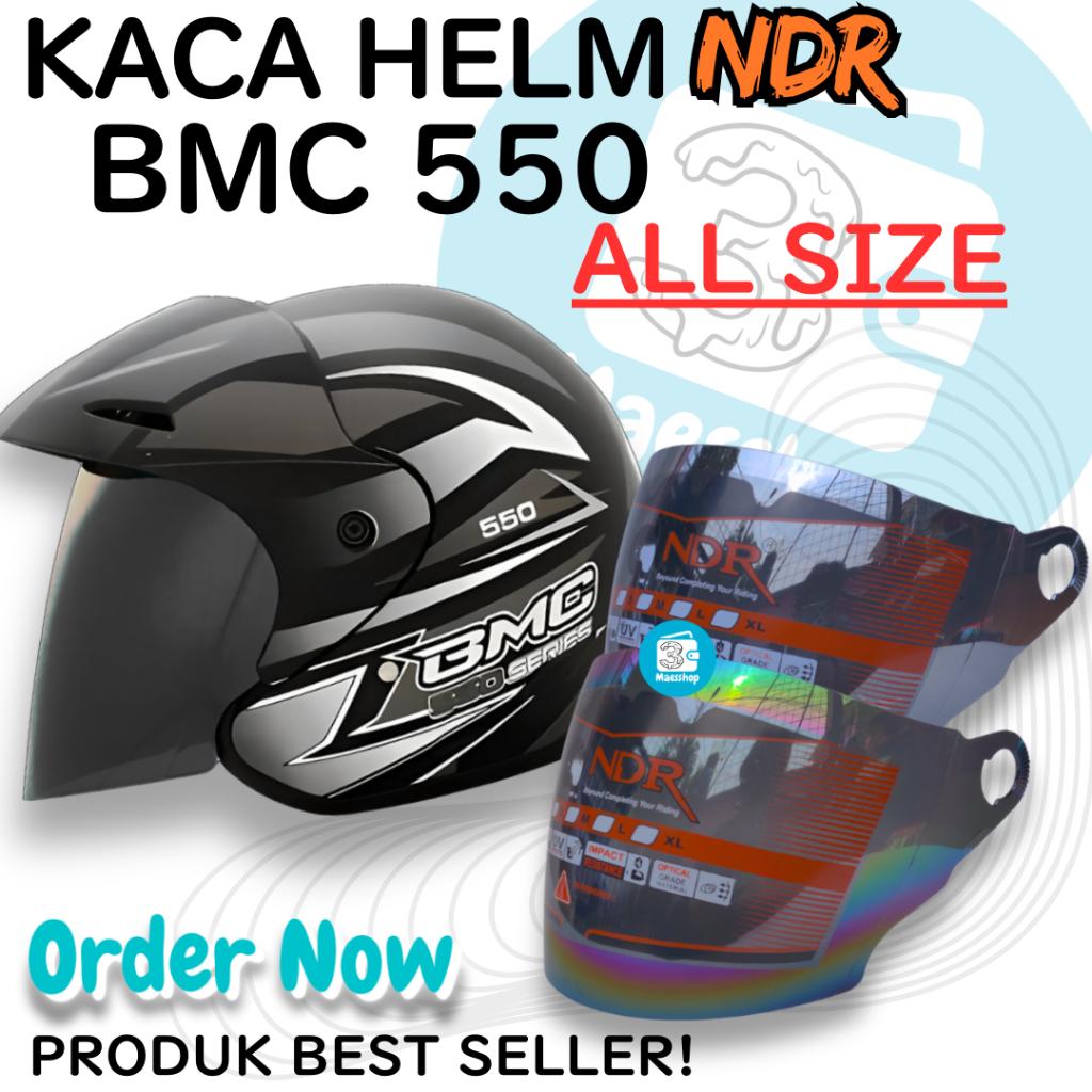 Jual KACA HELM visor BMC 550 by NDR helmet | Shopee Indonesia