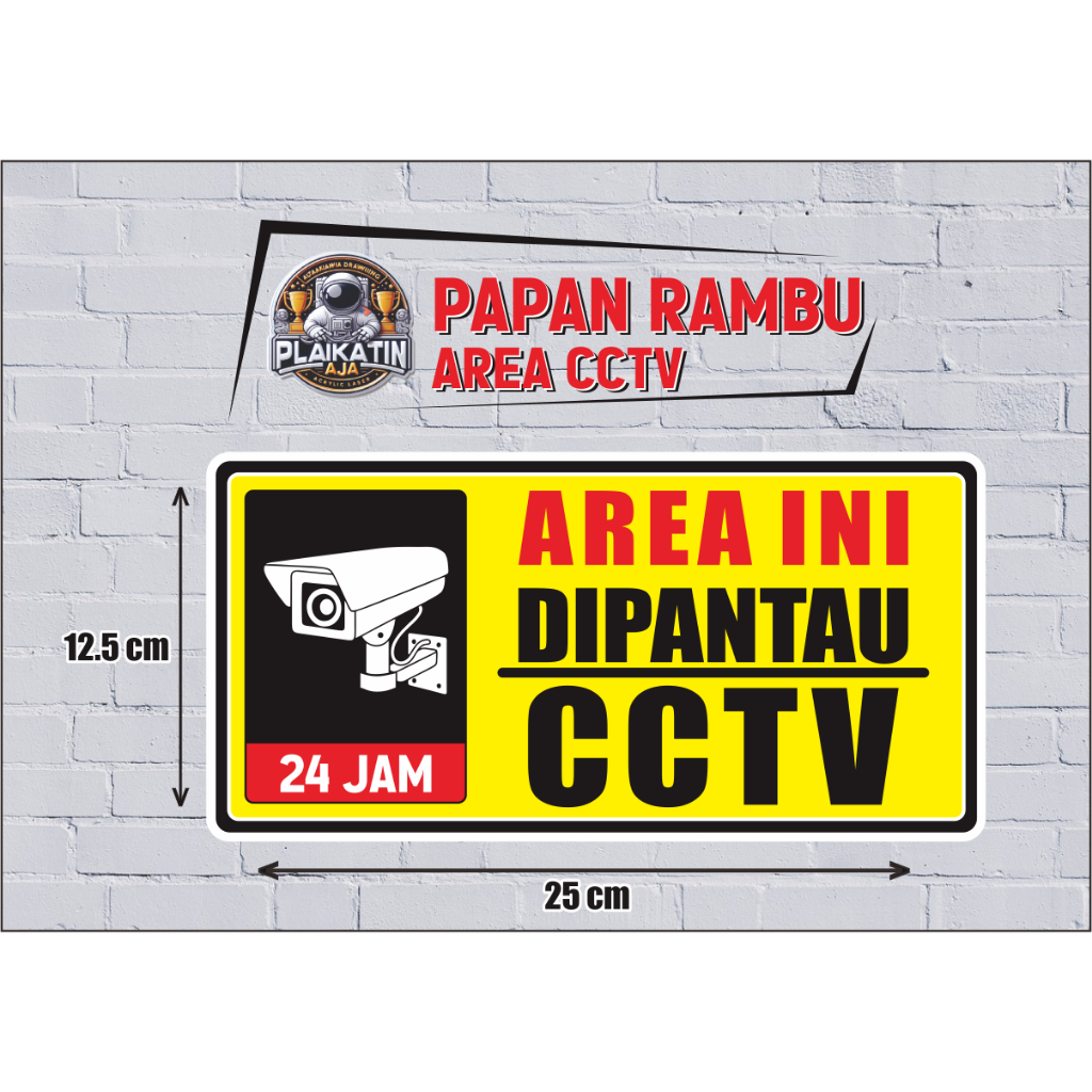 Jual PAPAN RAMBU AREA CCTV | Shopee Indonesia