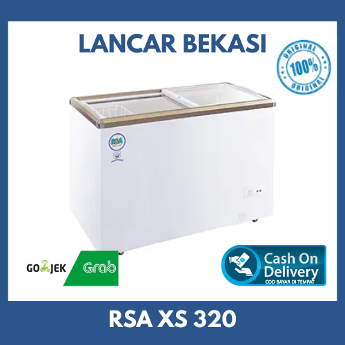 Jual Chest Freezer RSA XS 320 Pintu Kaca Geser Sliding Freezer Box (288 ...