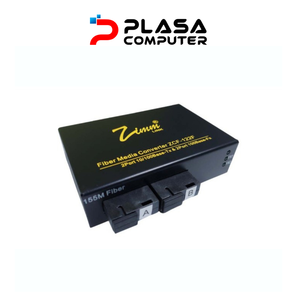 Jual HTB Media Converter Zimmlink ZCF-122F 2Port Fiber Optik 2 LAN 2FO ...