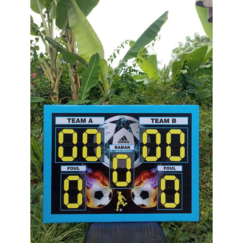 Jual papan score manual lapangan futsal/minisoccer, papan score volley ...