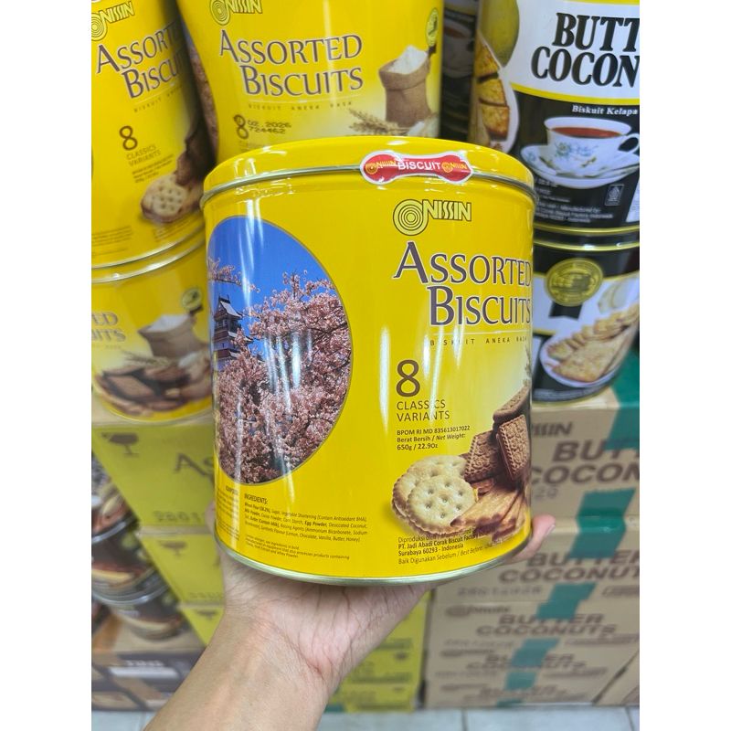 Jual Nissin assorted biscuit kaleng 650gr | Shopee Indonesia