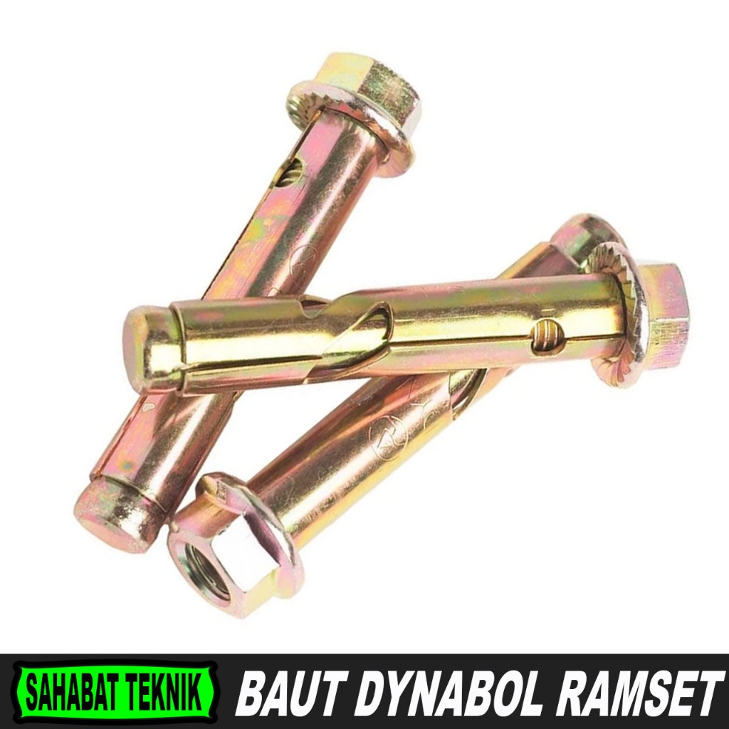Jual Baut Ramset Dynabolt 12 x 75 mm Baut Tembok Beton Tanam Dinabolt ...