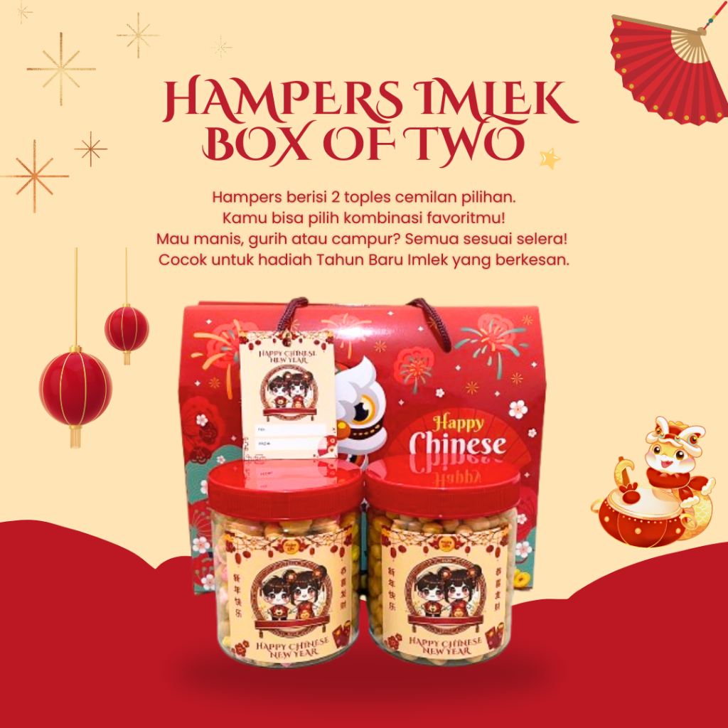 Jual Paket Asik Hampers Imlek Parsel Imlek Chinese New Year isi 2 Jar ...