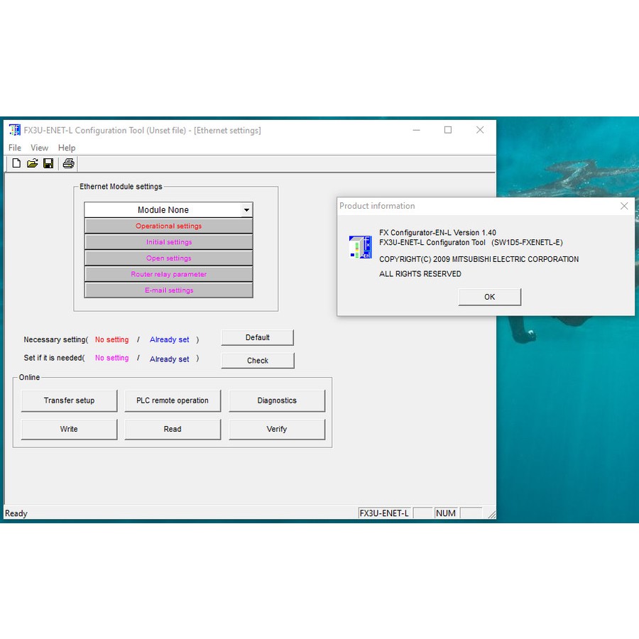 Jual FX3U-ENET-L Configuration Tool Mitsubishi PLC Software | Shopee ...