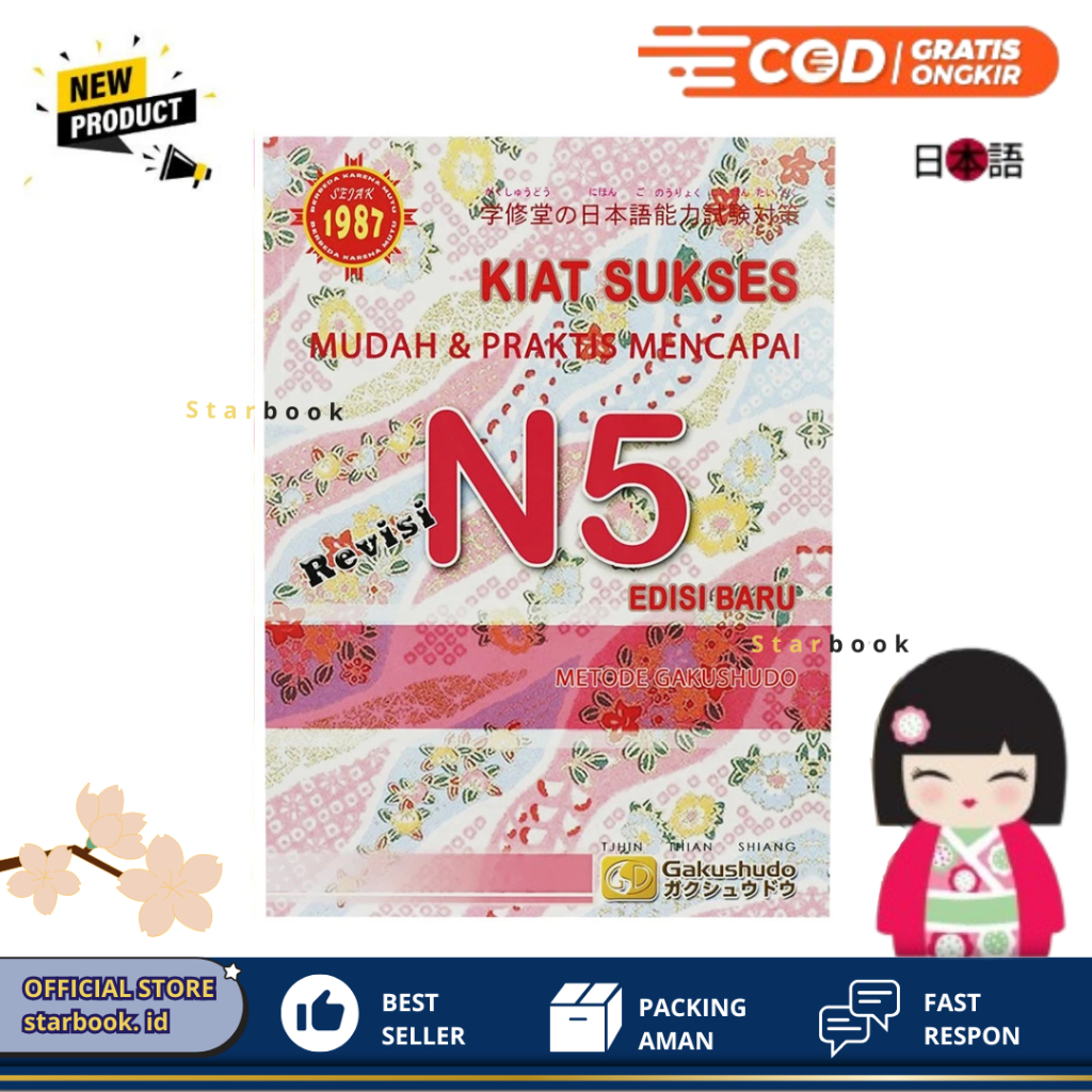 Jual Kiat Sukses Mudah & Praktis Mencapai N5 Metode Gakushudo | Shopee ...