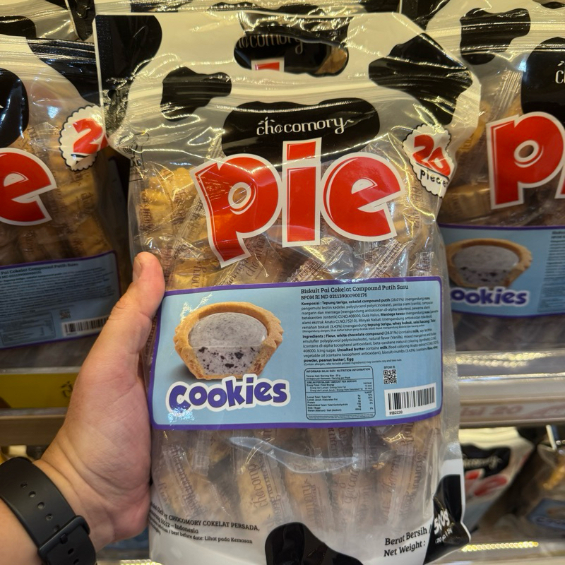 Jual Pie Choco Cookies Pai Biskuit Rasa Kukis 500 gram (isi 20 ...