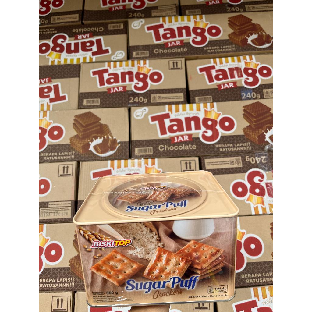 Jual biskitop sugar puff kaleng 350 gram 1 dus isi 6 kaleng | Shopee ...