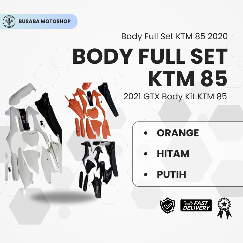 Jual Body Full Set KTM 85 2020/ Body Full Set KTM 85/ 2021 GTX Body Kit ...