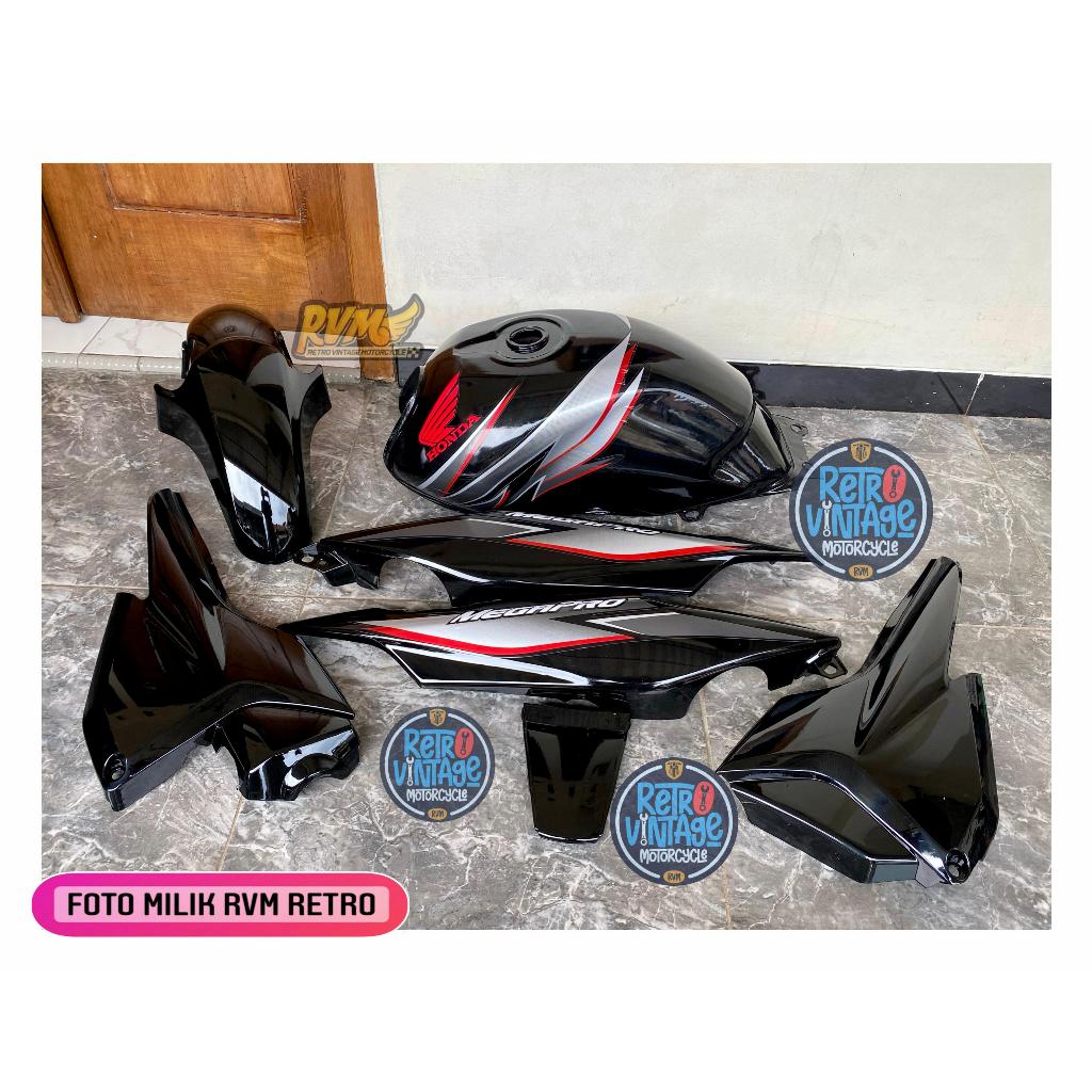 Jual Cover Tangki Megapro set body Tutup aki Megapro primus tangki mp ...
