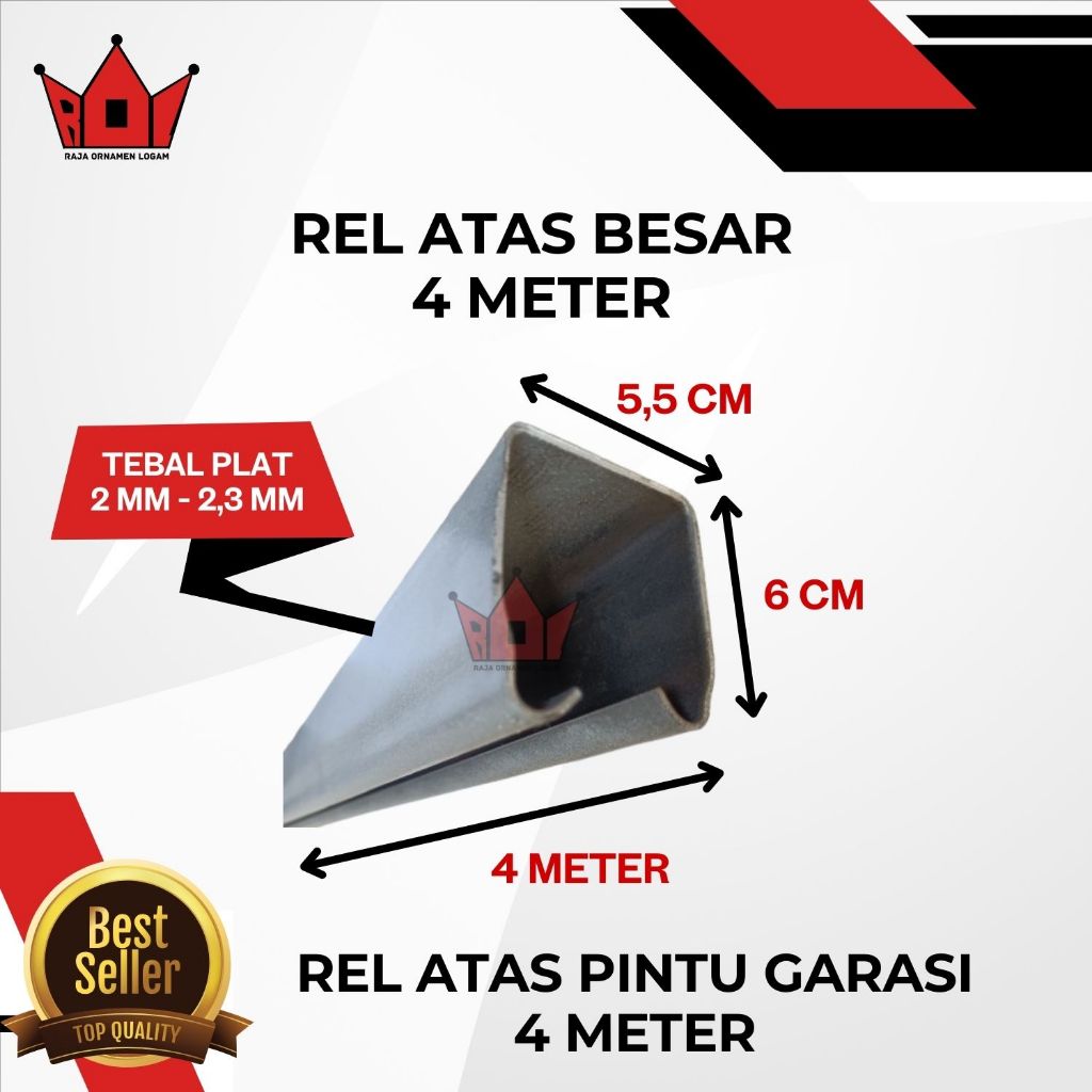 Jual Rel atas henderson besar panjang 4 Meter | Shopee Indonesia