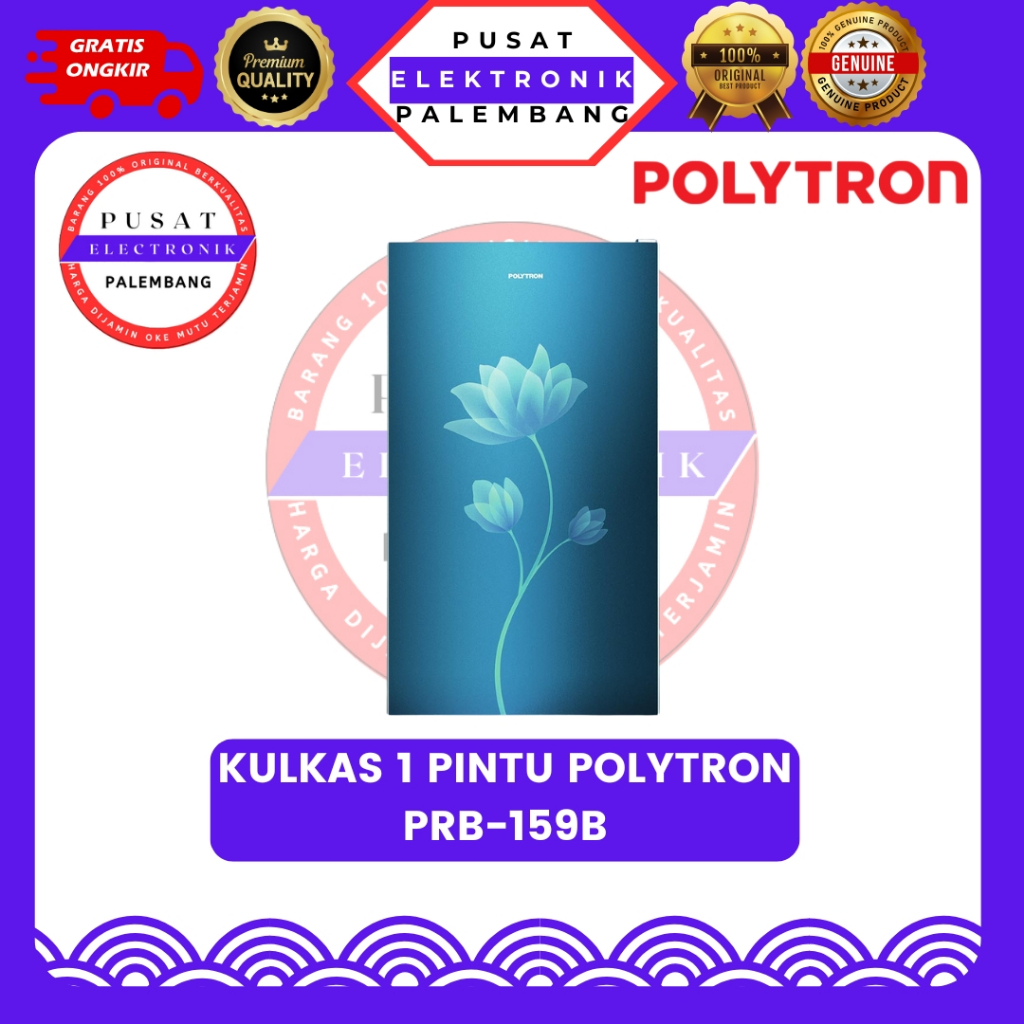Jual KULKAS 1 PINTU POLYTRON PRB-159B KULKAS 1 PINTU PALEMBANG | Shopee ...
