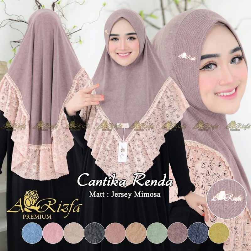 Jual JILBAB BERGO RENDA - BERGO RENDA JERSEY MAMOSA ORI ARRIZFA ...