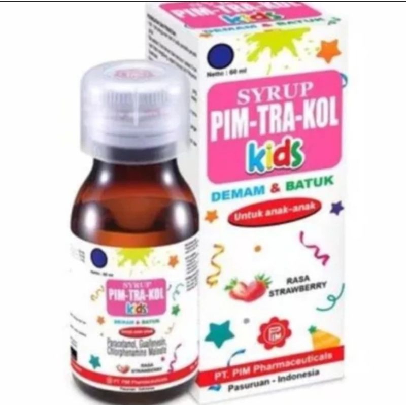 Jual PIMTRAKOL KIDS SYRUP 60ML - OBAT BATUK DAN DEMAM UNTUK ANAK2 RASA ...