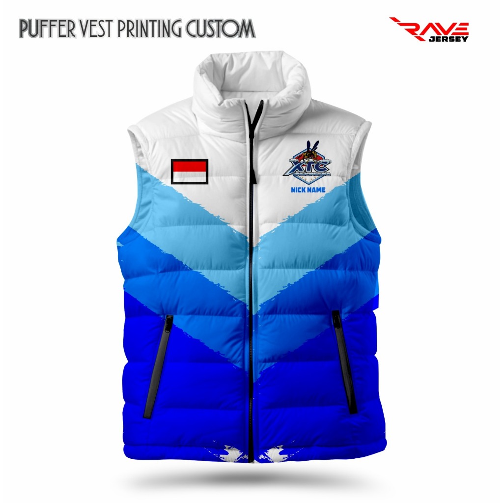 Jual ROMPI PUFFER/DACRON/GELEMBUNG XTC FULL PRINTING CUSTOM (DESAIN ...