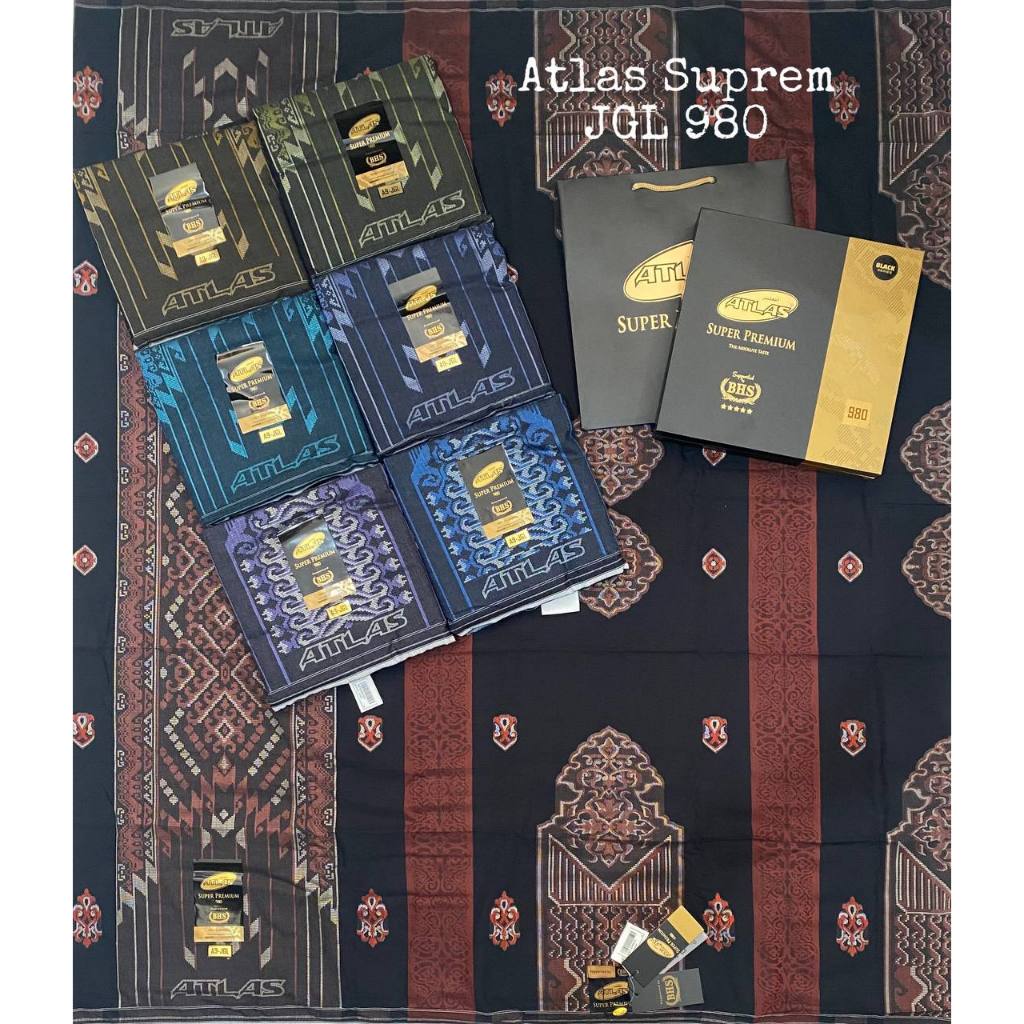 Jual SARUNG ATLAS SUPER PREMIUM GOLD JGL 980 ECER HARGA GROSIR BISA COD | Shopee Indonesia