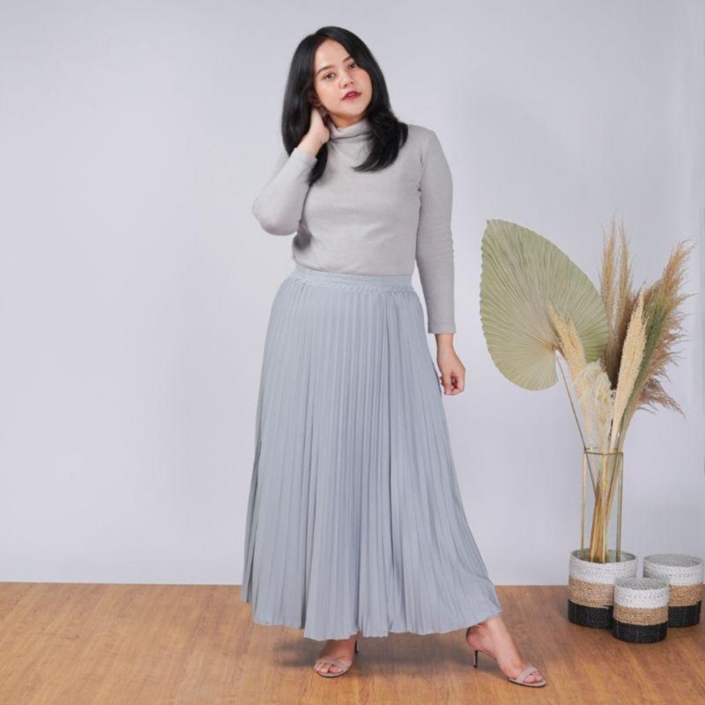 Jual ROK PLISKET PREMIUM 100% HYGET SUPER TEBAL HITAM/ROK HITAM KERJA | Shopee Indonesia