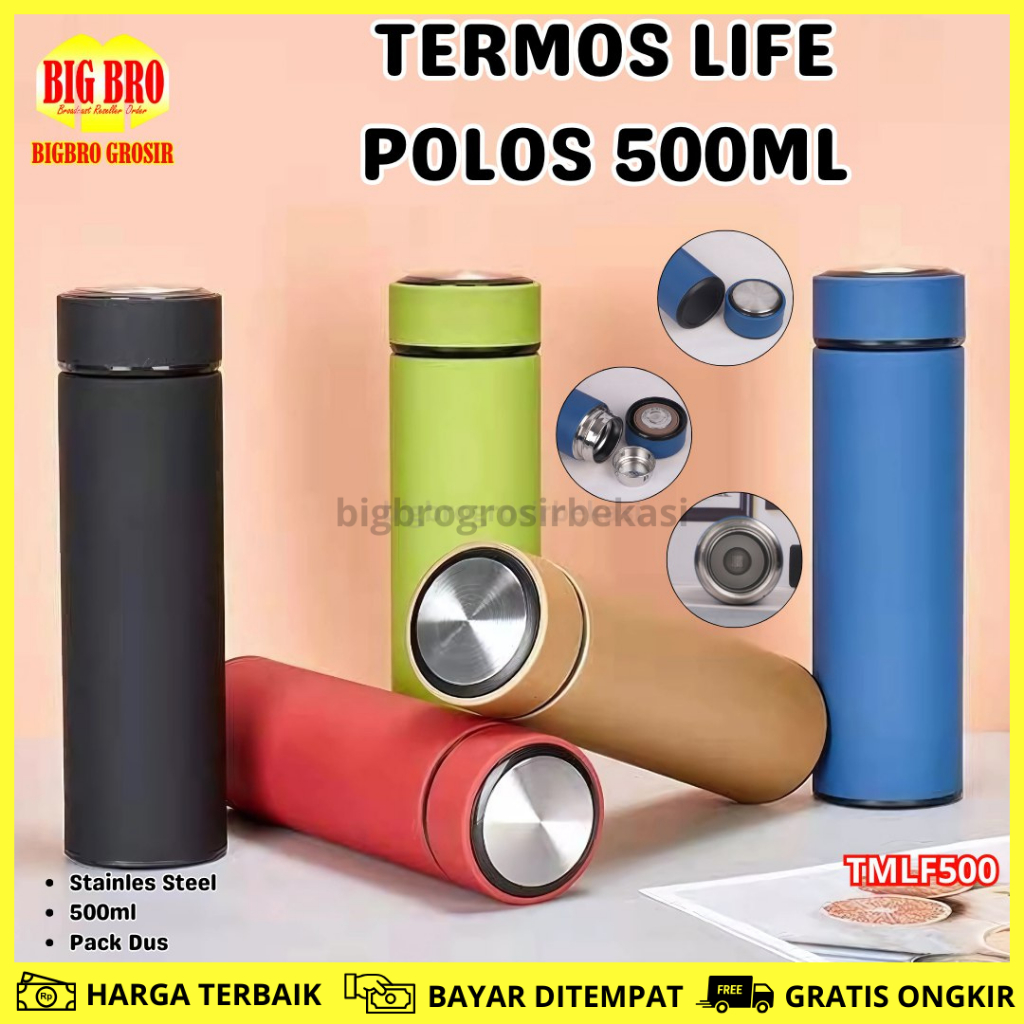 Jual BB Termos Life Sakura Polos 500ml | Tumbler Vacuum Flask Stainles ...