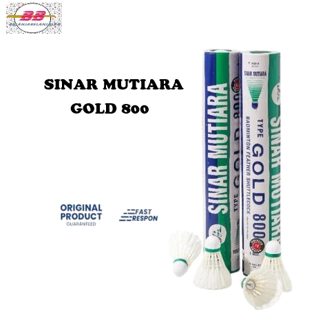 Jual KOK BADMINTON SHUTTLECOCK SINAR MUTIARA GOLD 800 | Shopee Indonesia