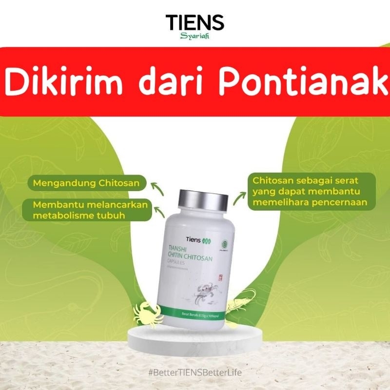 Jual Chitin Chitosan Capsules | Tianshi Chitosan 100 Kapsul | Dikirim ...