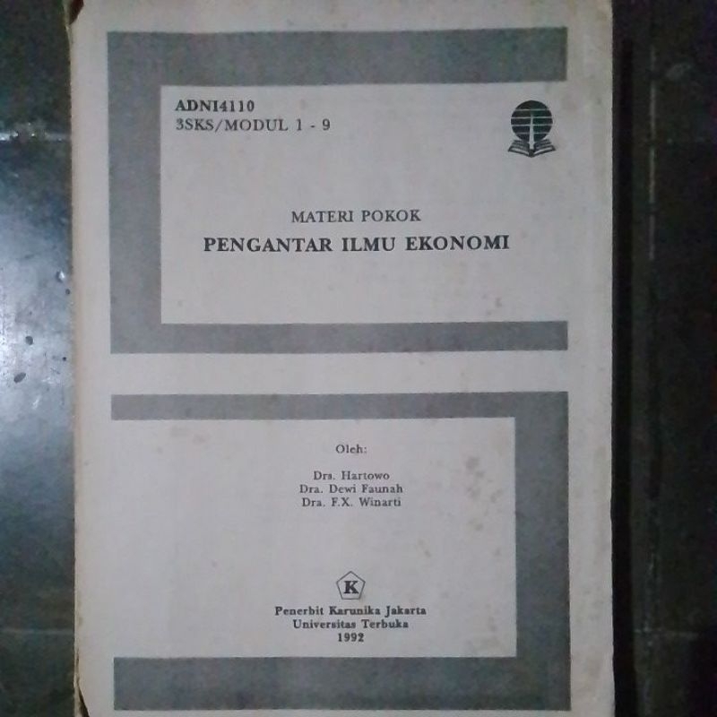 Jual Buku Materi Pokok Pengantar Ilmu Ekonomi | Shopee Indonesia