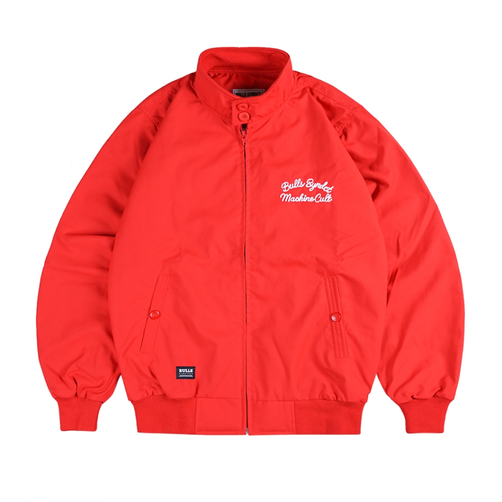 Jual BULLS SYNDICATE Harrington Jacket Peterstone Red | Shopee Indonesia