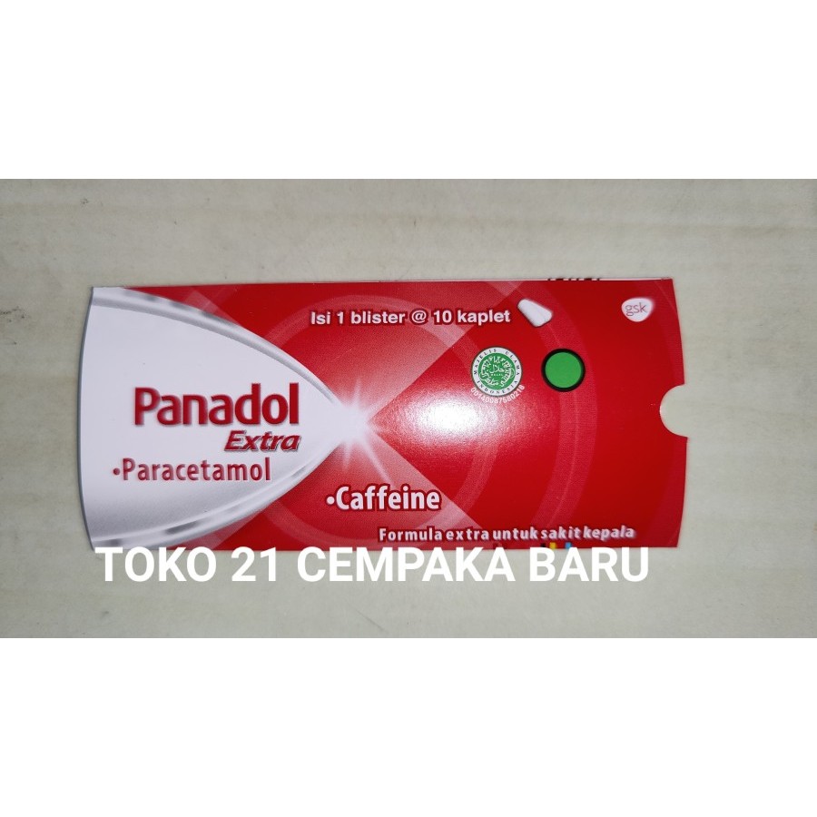 Jual Obat PANADOL MERAH EXTRA 1 STRIP | Obat Sakit Kepala 10 Kaplet ...