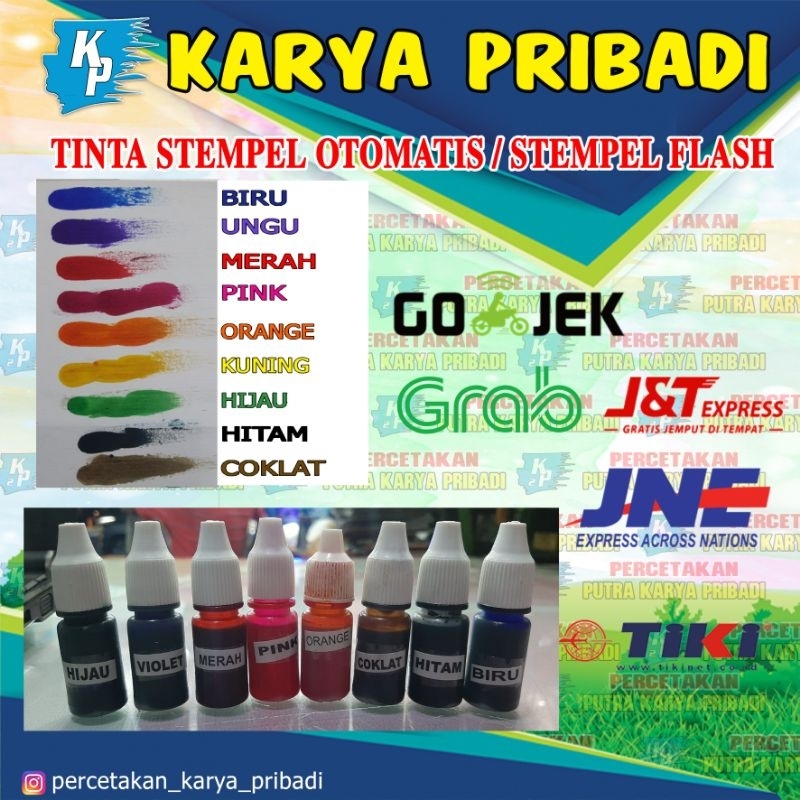 Jual tinta stempel, tinta stempel otomatis 5ml | Shopee Indonesia
