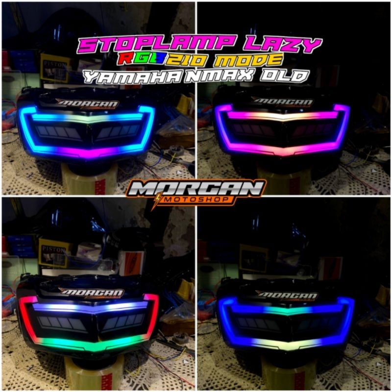 Jual Stoplamp Lazy Nmax Old 210 Mode RGB | Shopee Indonesia
