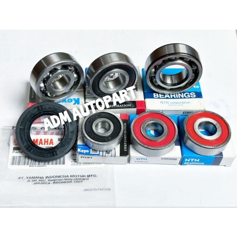 Jual BEARING RASIO SET 6PCH KOYO/NTN JAPAN+SIL RODA 2DP YAMAHA NMAX 155 ...