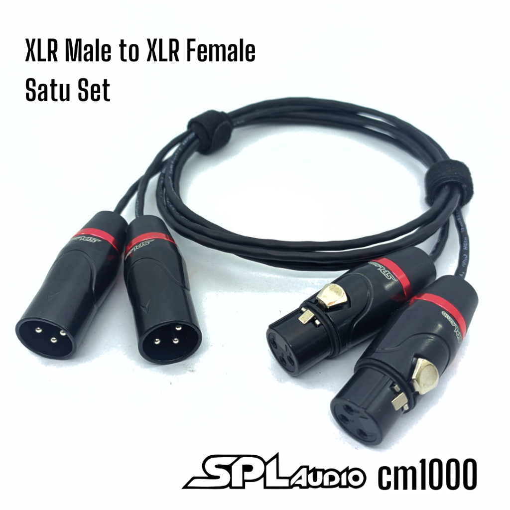 Jual Satu Set Kabel Audio Jack XLR Male to XLR Female Kabel SPL Audio ...