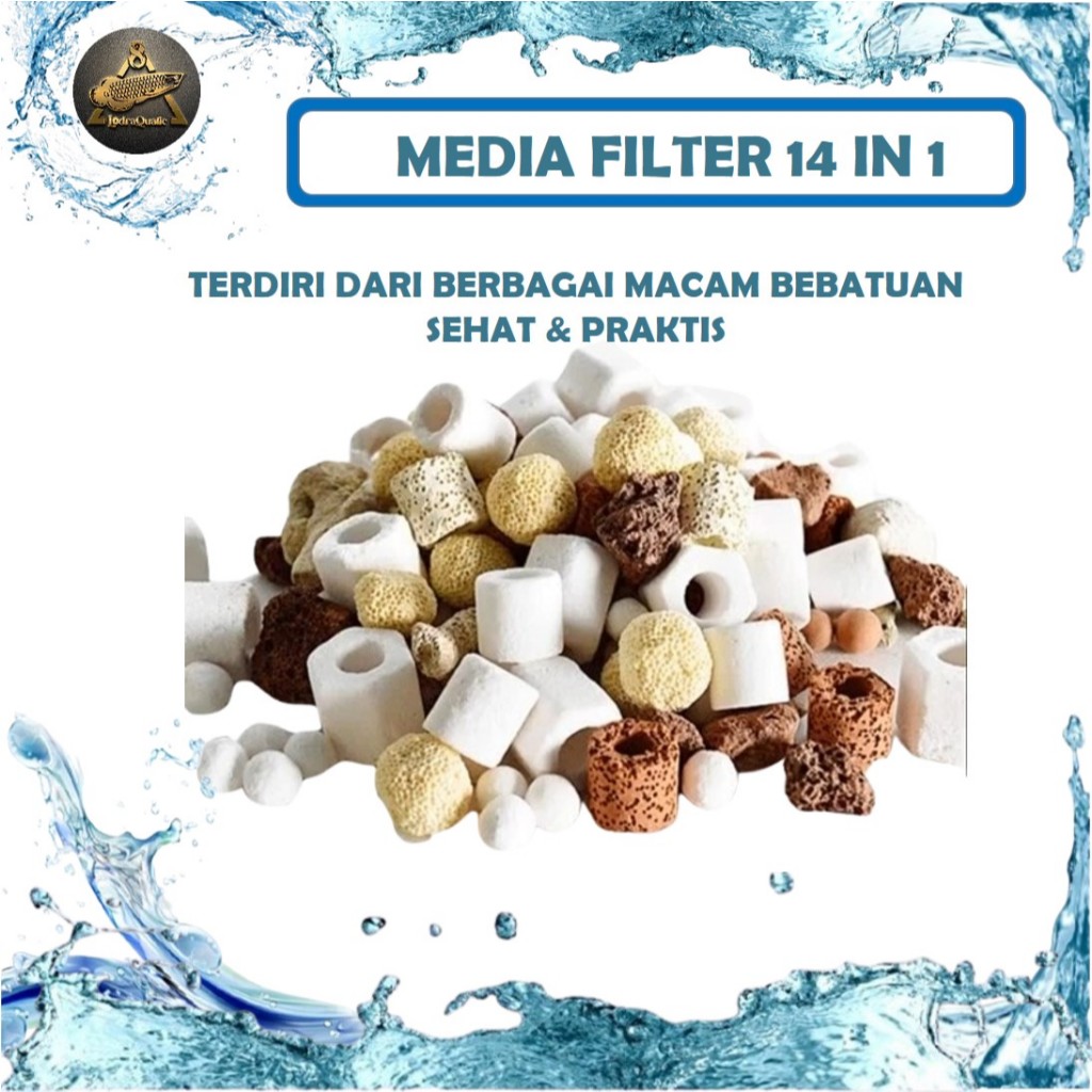Jual MEDIA FILTER 14 IN 1 500 GRAM AQUARIUM DAN KOLAM KANTONG MEDIA ...