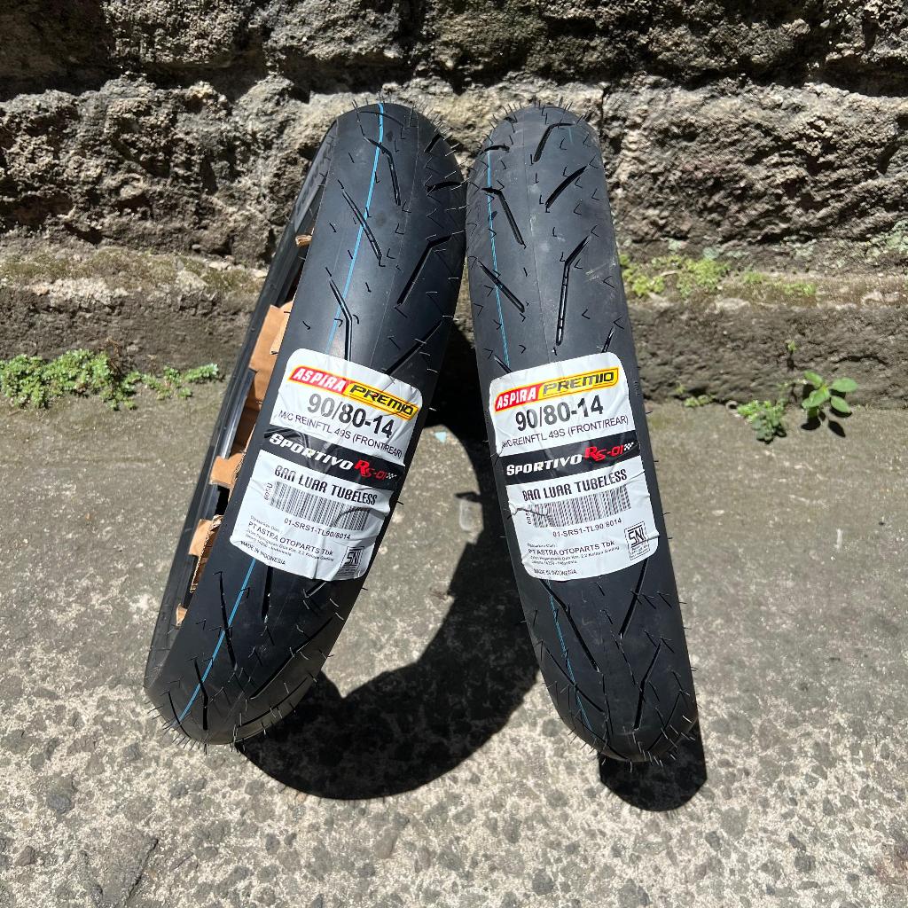 Jual [READY COD] BAN ASPIRA PREMIO SPORTIVO RS01 ( 90/80-14 )TUBELESS ...