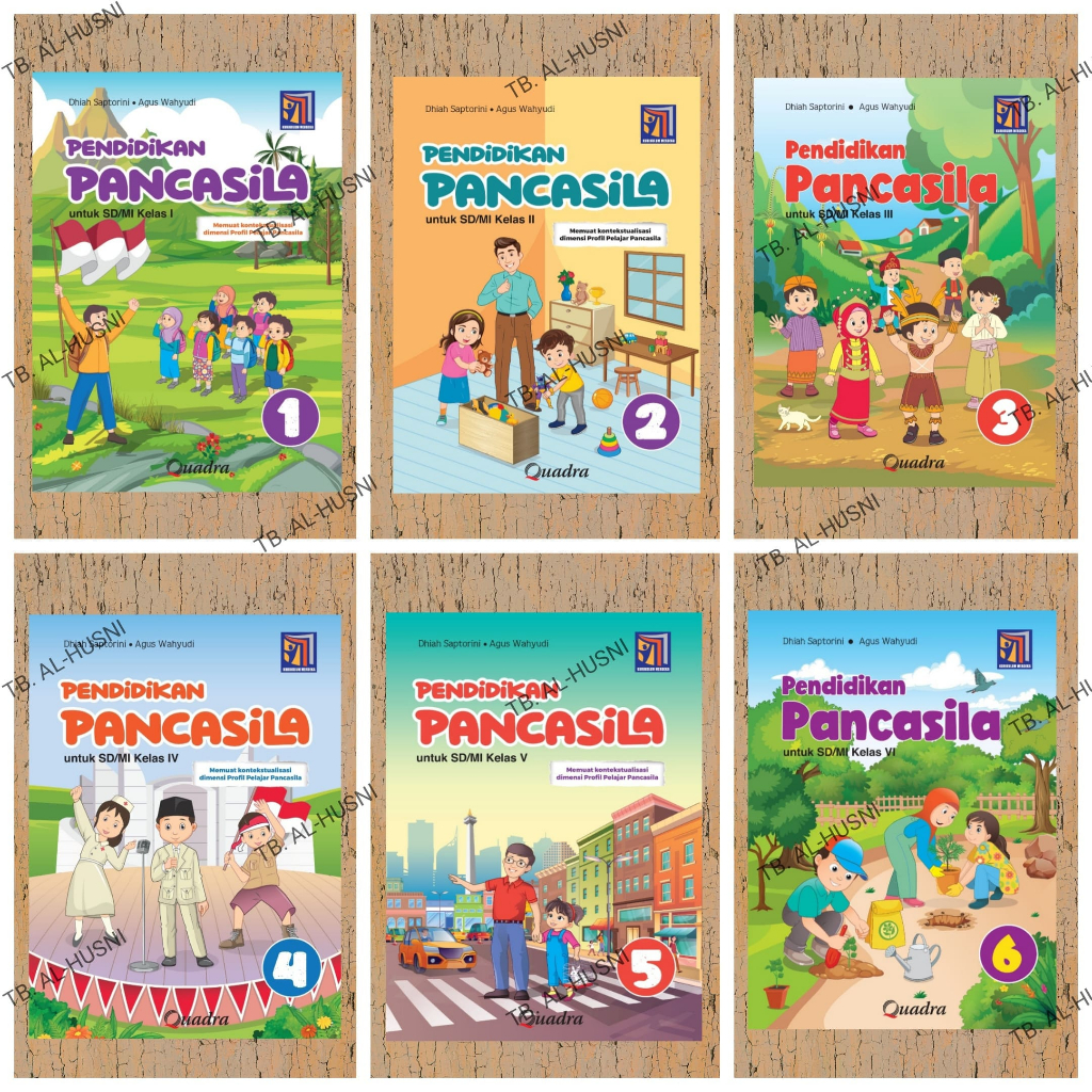Jual Buku Original PENDIDIKAN PANCASILA (REVISI) SD/MI Kls 1,2,3,4,5,6 KURIKULUM MERDEKA QUADRA ...
