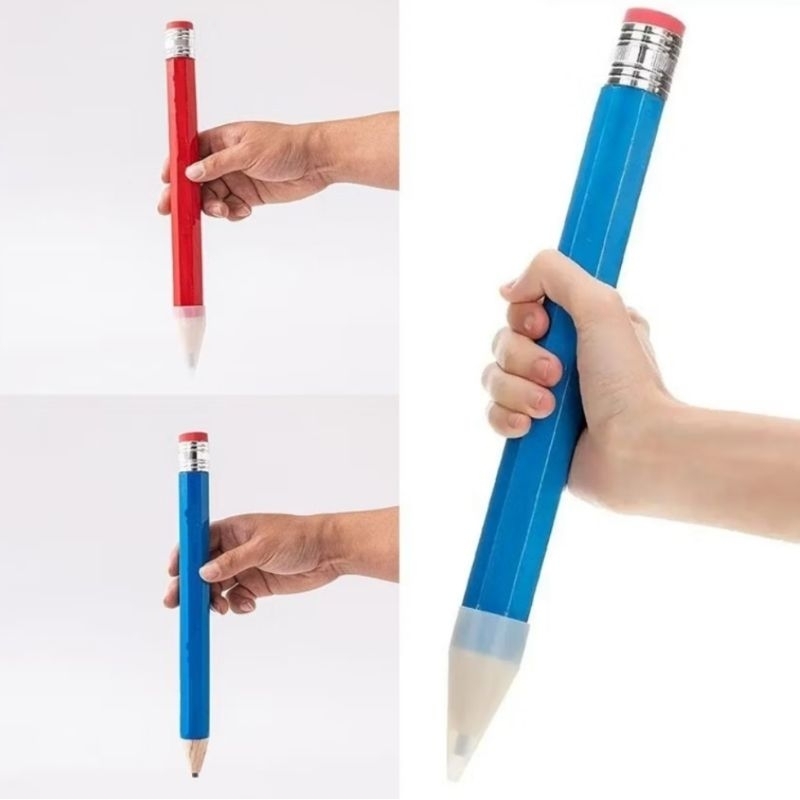 Jual PENSIL JUMBO POLOS/ PENSIL RAKSASA/ PENSIL GIANT WARNA POLOS ...