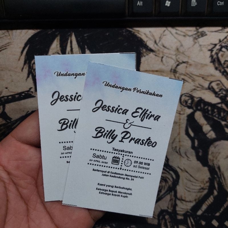 Jual Undangan Mini Kopi Free Barc0de, Undangan Peta Kapanca Mini ...