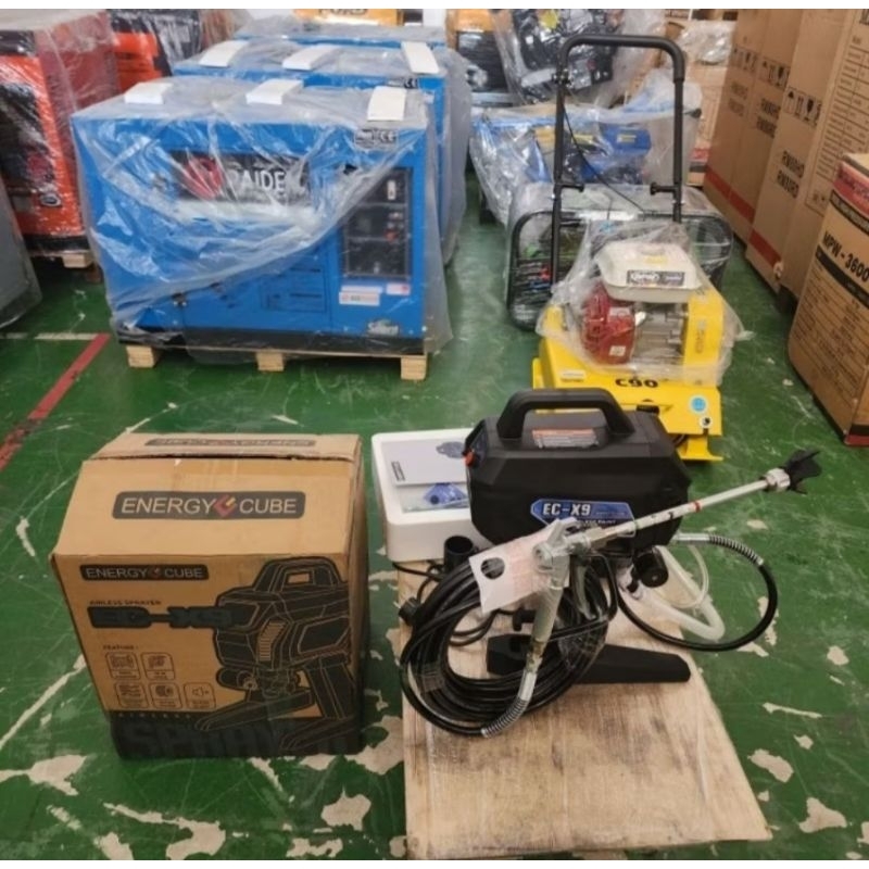 Jual mesin cat tanpa kompresor angin. airless paint sprayer x9 heavy ...