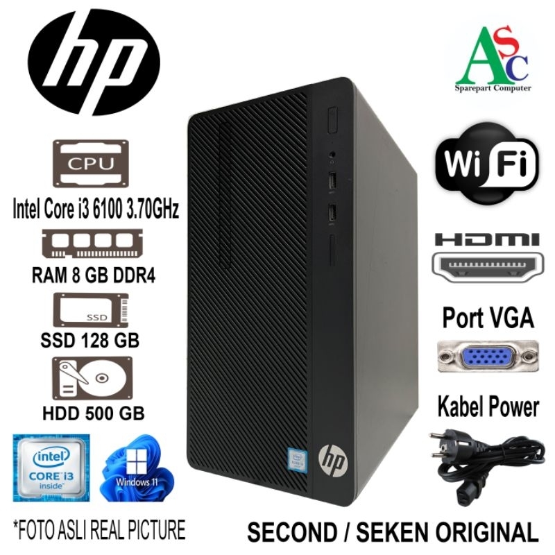 Jual CPU HP Core i3 Gen 6 Ram 8GB SSD HDD | Shopee Indonesia