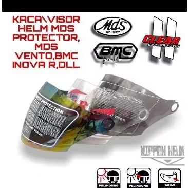 Jual kaca visor helm mds protector mds vento mds projet 2 mds lazer bmc ...