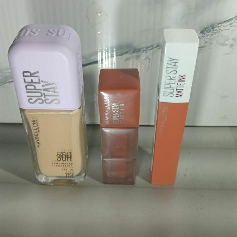 Jual MAYBELLINE SUPERSTAY STARTER KIT (LUMI MATTE FOUNDATION 119 ...