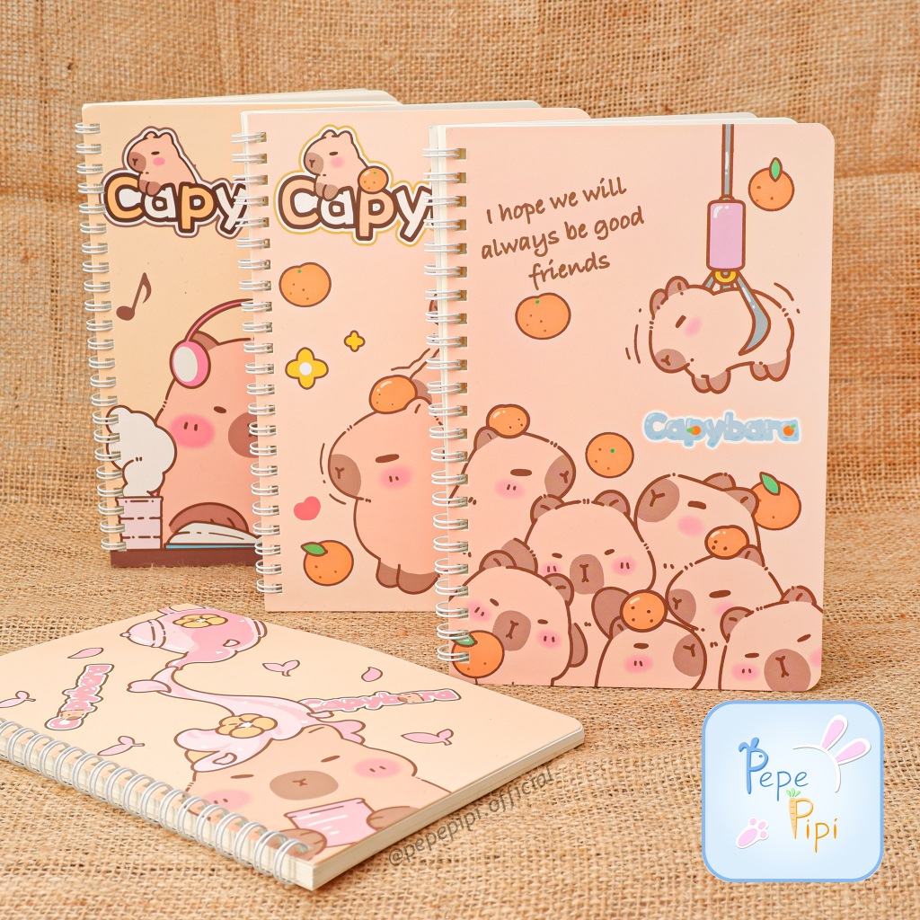 Jual Notebook Spiral A5 Capybara Diary Aesthetic Buku Jurnal Buku ...