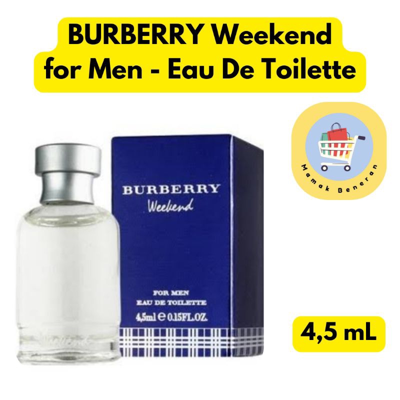 Jual Burberry Weekend Eau De Toilette Men's 4.5 mL Parfum Pria perfume ...