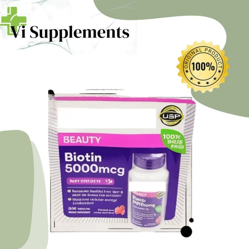 Jual VI SUPLEMENTS - Biotin 5000 mcg | Shopee Indonesia