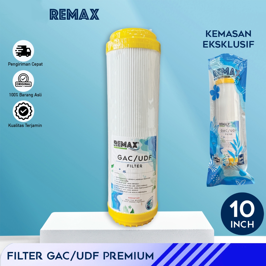 Jual REMAX Cartridge Filter Air UDF / GAC Active Carbon 10" | Shopee Indonesia