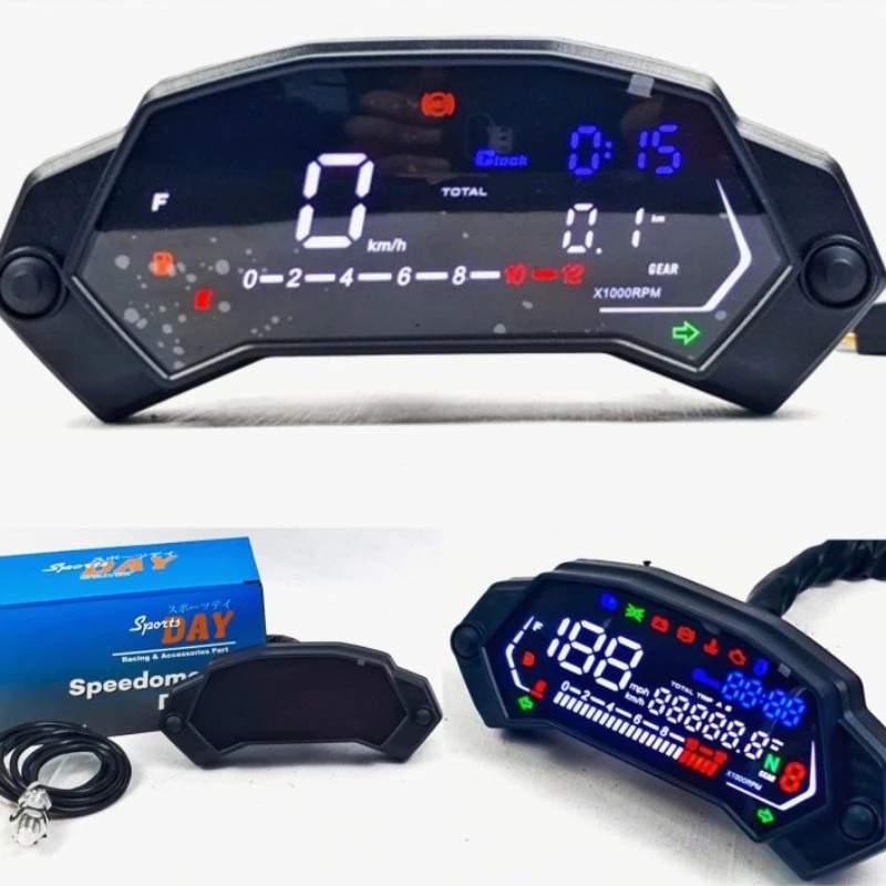 Jual SPEEDOMETER DIGITAL NINJA MONO 250 FI FULL INDIKATOR SPIDO ...