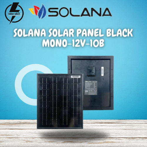 Jual SOLANA BLACK MONOCRYSSTALLINE SOLAR PANEL - MONO 12V 10B | Shopee ...